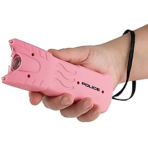 POLICE 916 Stun Gun with LED Flashlight, Pink