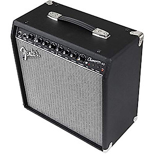 Fender Champion 40 Guitar Combo Amplifier Bundle with Instrument Cable and Picks