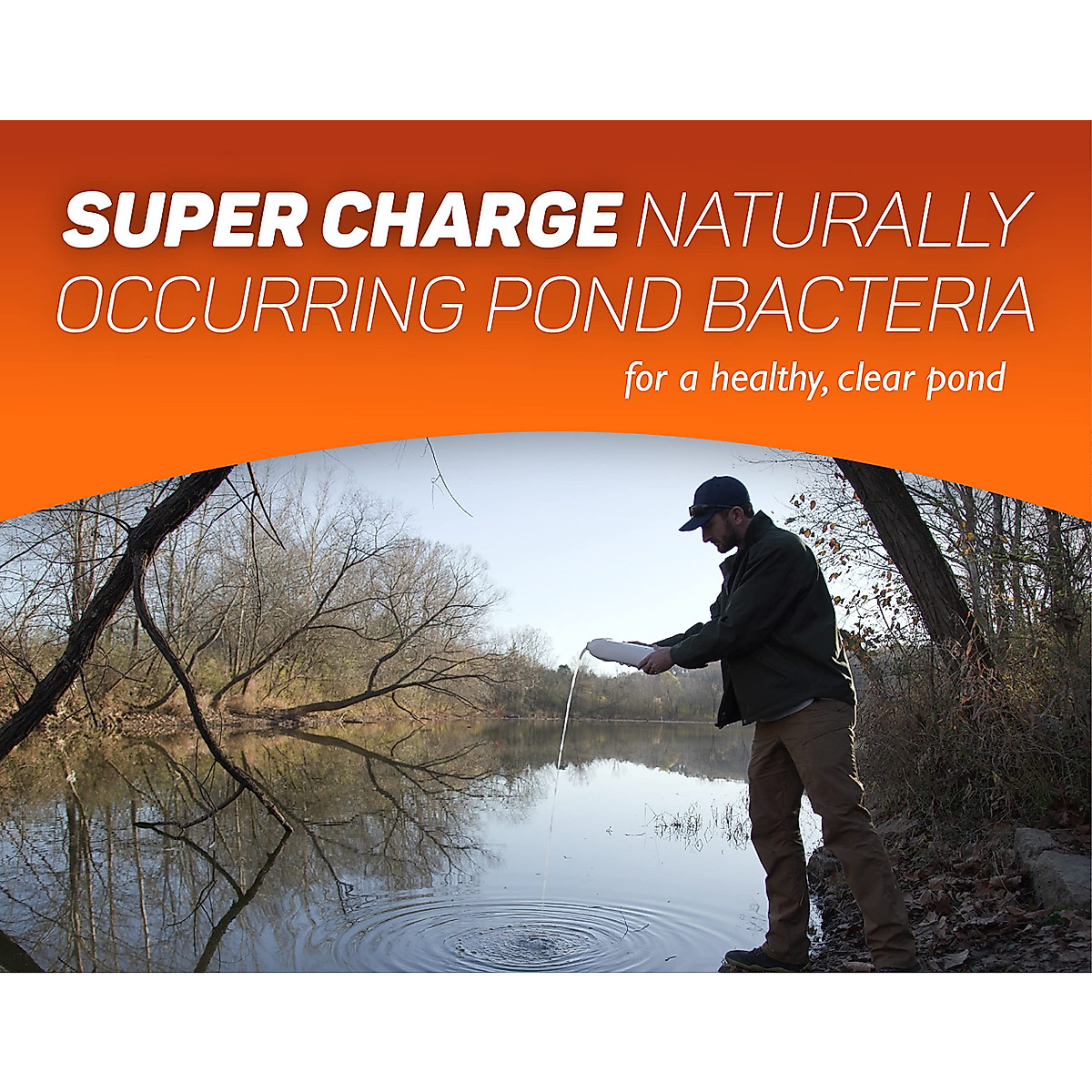 Crystal Blue Natural Pond Cleaner - Muck and Sludge Remover, Safe for Koi - 1 Gallon