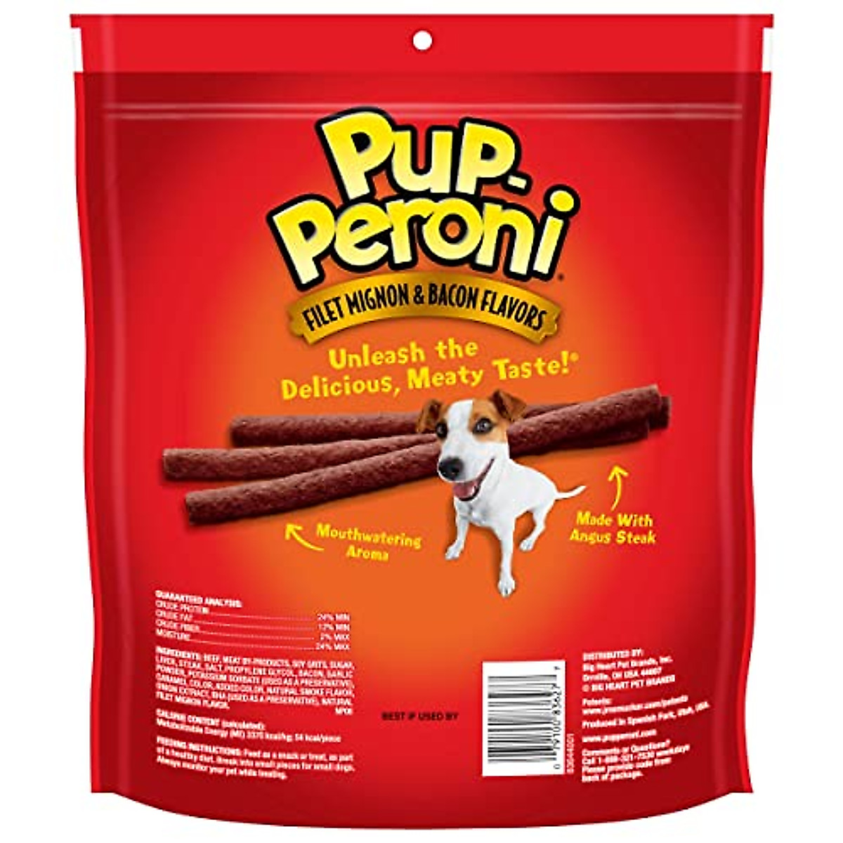 Pup-Peroni Dog Treats, Filet Mignon & Bacon Flavors, 22.5 Ounce, Made with Real Steak