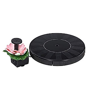 XXXDXDP Solar Powered Energy Fountain Pump Kit Water Pump Set with DIY Fountain Pump for Outdoor Fish Tank Pond Garden Patio Lawn Pool