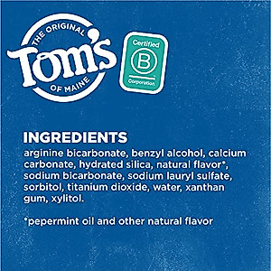 Tom's of Maine Fluoride-Free Rapid Relief Sensitive Toothpaste, Fresh Mint, 4 oz. 3-Pack (Packaging May Vary)