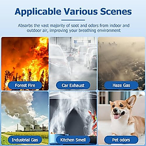 ROMON AP-T10FL Replacement Filter Compatible with Home-Dics AP-T10 AP-T10-WT AP-T10-BK Air Purifier, Part# AP-T10FL, 2 Pack, White