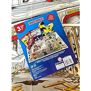Transformers My Busy Books - Storybook, 10 figurines, playmat