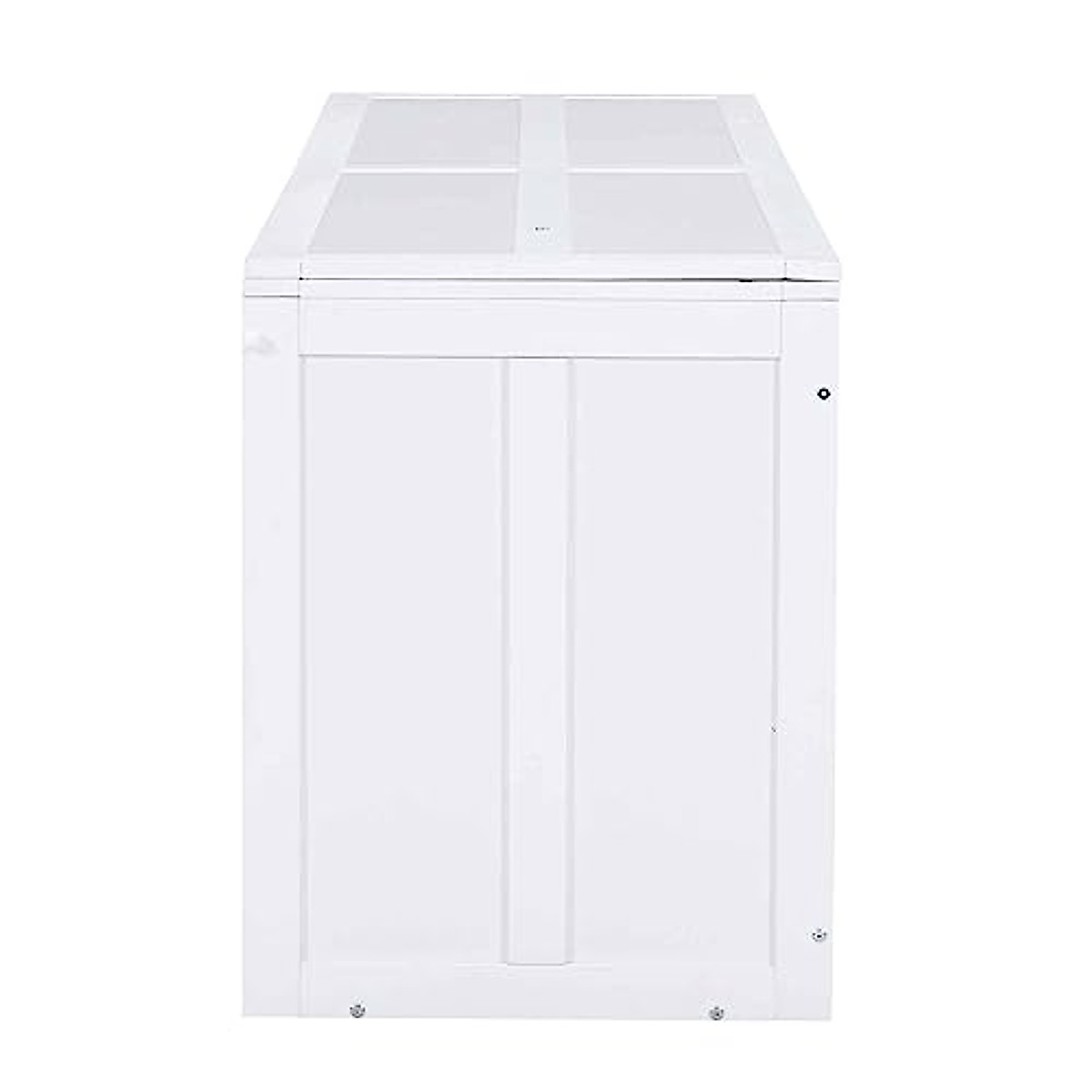 ATY Queen Size Murphy Bed with Rotable Desk, Solid Wood Bedframe w/Shelves, Can Converted into Cabinet, Save Space Design, for Kids, Students, Adults, Box Spring Not Required, White