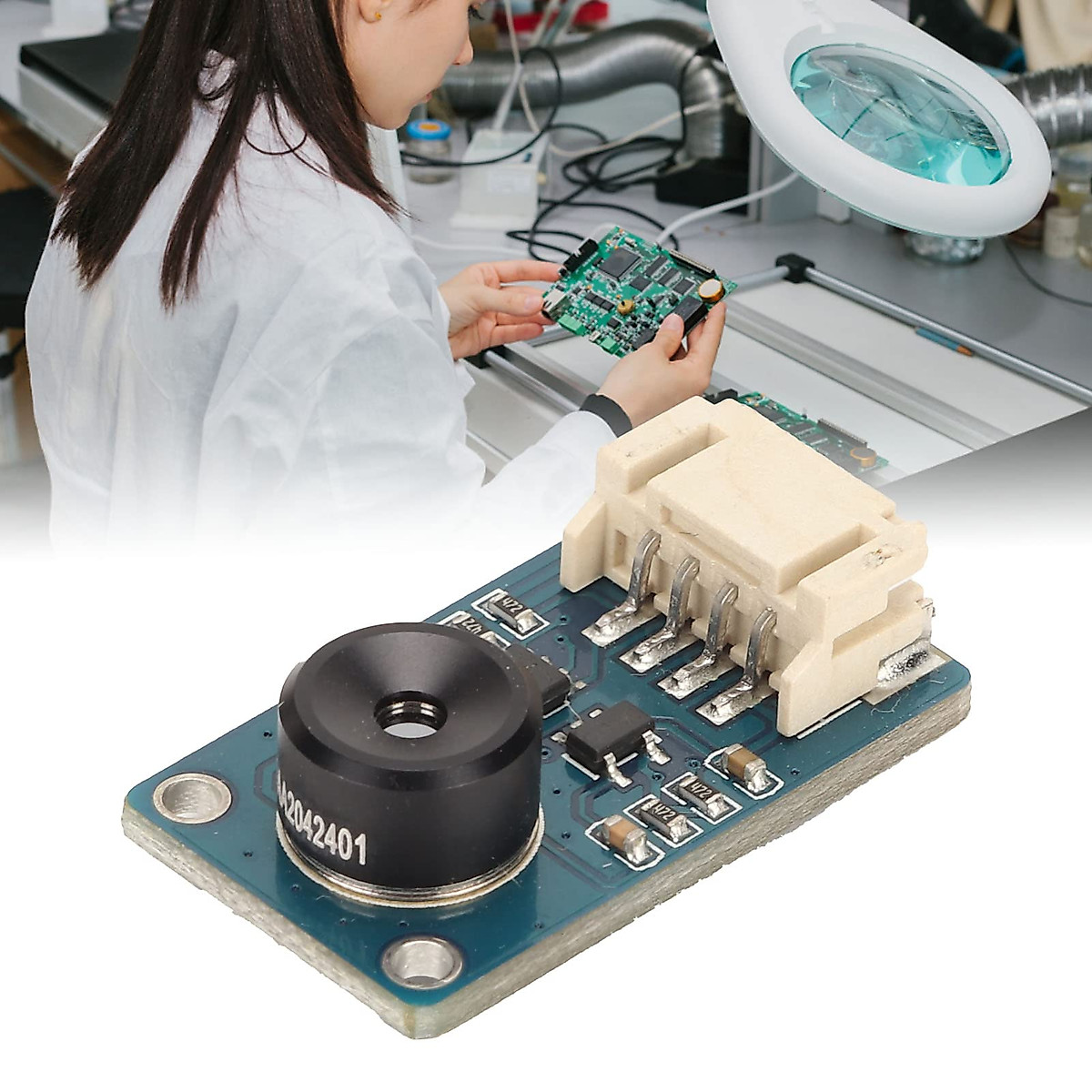 VINGVO Temperature Sensor IR Module, IR Array Thermal Imaging Camera Module I2C Interface 32x24 PX for Intelligent Buildings