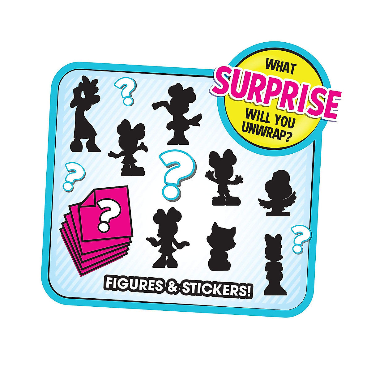 Disney Junior Minnie Mouse Mystery Figure Capsule, 9 Pieces Inside, Officially Licensed Kids Toys for Ages 3 Up by Just Play