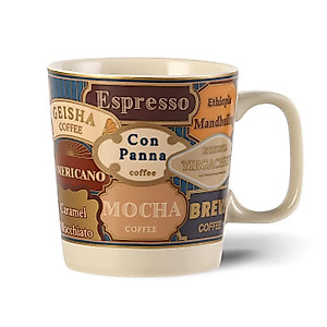 WONDER NEST Ceramic Coffee Mug - Mother's Day Gift Novelty Mug Gift for Friends Women Men Coffee Lovers Collection, Coffee Drinker Microwave & Dishwasher Safe - 13 oz