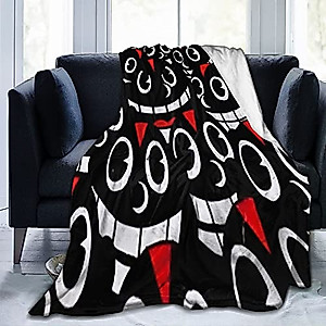 Hakla Lil Darkie Blanket Flannel Fleece Soft Warm Throw Blankets for Bed Sofa Chair Dorm 50 X40 Black
