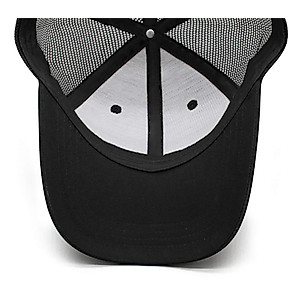 Univeins Trucker Hats for Mens Hat Snapback Hat Baseball Cap Adjustable Dad Hats for Men Black