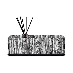 Birch Trees Bathroom Basket Small Storage Bin Fabric Toilet Paper Basket Foldable Organizer Grey Black Baskets for Bathroom Countertop Decor, 2 Pack