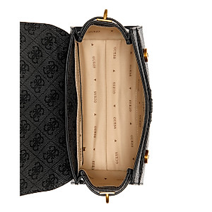 GUESS Ginevra Top Handle Flap, Coal Logo