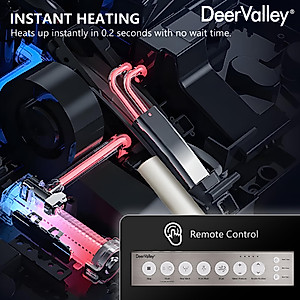 DeerValley Smart Toilet with Bidet Built In, Tankless Toilet with Auto Open & Close, Auto Flush, Heated Seat, Warm Water Sprayer & Dryer, Deodorization, and Remote Control, DV-1S0160-V3