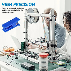 2Pcs blue Rubber Hose Cutter PTFE Plastic Tubing Cutter Hose Tube Cutter Tool, Pipe Cutter Pipe Accurate Tube Cutting Tool for Tubing Notcher Nylon PVC PU Tube and Hose Cut Up to 3/4 Inch OD Tube