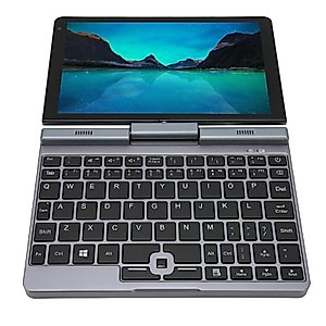 Heayzoki 8 Inch Laptop, Touch Screen Mini Laptop, 180° Flip HD Camera LPDDR5 12GB RAM Full Featured Mini Laptop, with Stylus for Windows 10 11 Supported (12GB+512GB US Plug)