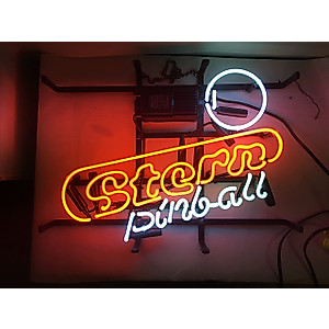 Neon Signs Gift Stern Pinball Real Glass Beer Bar Pub Recreation Room Game Room Wall Window Decoration