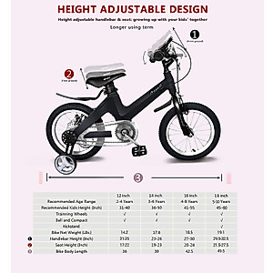 Bike Kids,Boys Bike,Bike 3 Year Old,Traning Wheel Bike,Girls Bike,Bikes for 4 Year Old Girl, Kids BMX, Bicicleta para niñas,Toddler Bike, Kids Bikes 14 inch, boy Bikes Ages 5-8