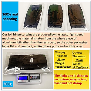 Vanujoy 3pcs Macaron Purple Tinsel Foil Fringe Backdrop Curtains Party Decoration - Party Door Wall Streamer Photo Backdrop for Birthday Wedding Engagement Bridal Shower Decoration