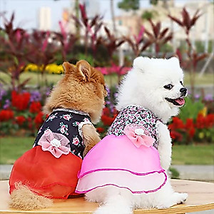 Clothes for Dogs Chihuahua Pet Dresses Spring and Summer Pet Cothes Spring and Summer Cute Pet Supplies Dog Clothes for Medium Dogs