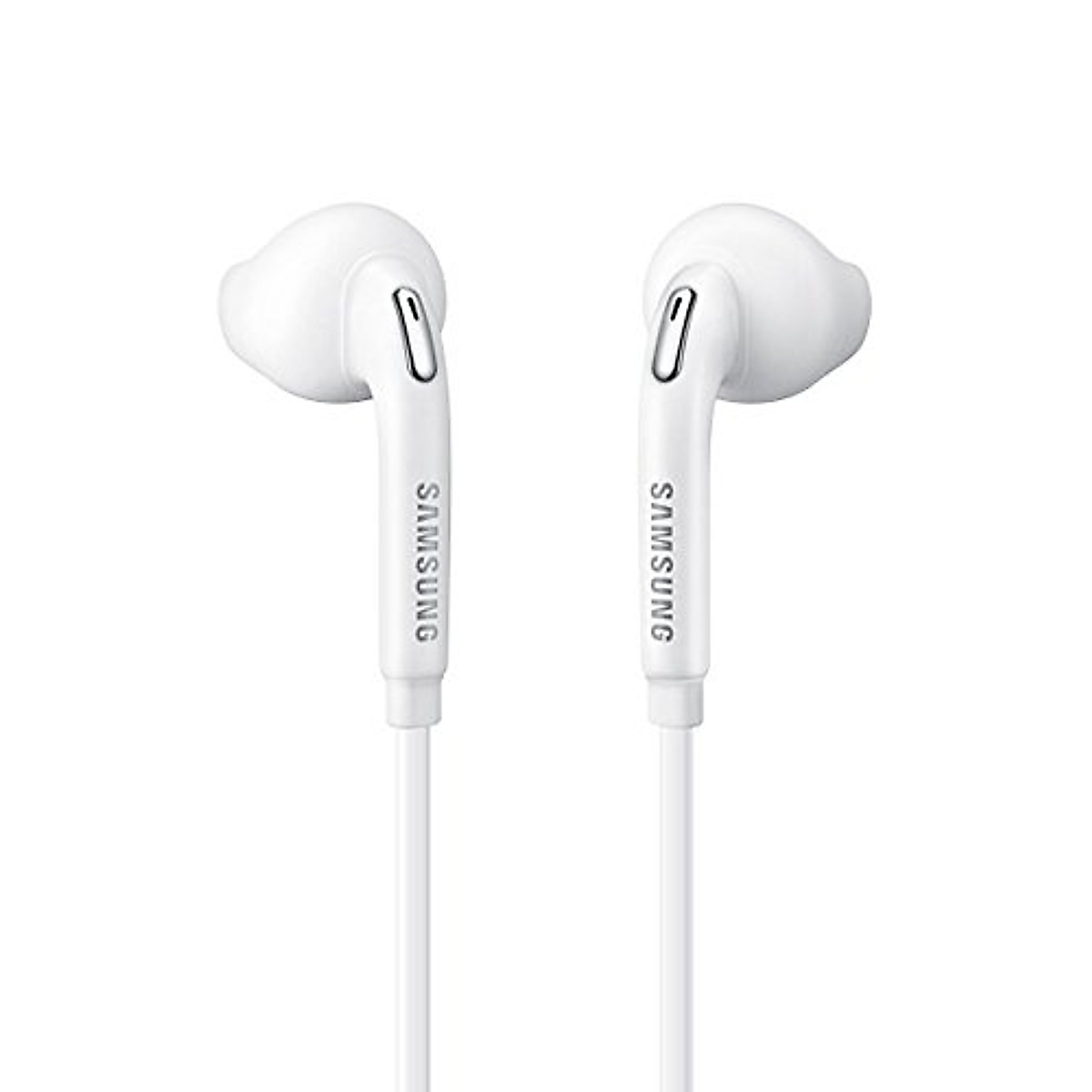 SAMSUNG (2 Pack) OEM Wired 3.5mm White Headset with Microphone, Volume Control, and Call Answer End Button [EO-EG920BW] for SAMSUNG Galaxy S6 Edge+ / S5, Galaxy Note 5/4 / Edge (Bulk Packaging)