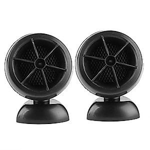 Yctze Car Tweeter 1200W 12V Tweeter Mini Horn Music Dome Loudspeaker for Car Audio System(Black) for tweeters for car Audio Competition tweeters for car Audio Tweeter Speakers for car Audio tweeters