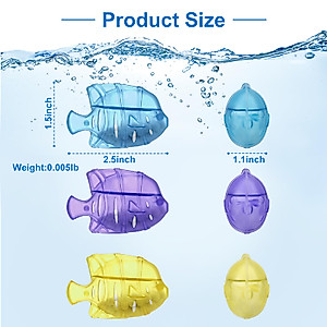 10PC Humidifier Cleaner Fish Universal Humidifier Tank Cleaner Works in All humidifiers and Fish Tanks Purifies Water, Prevent Hard Water Build-Up,Demineralization Cleaner(Blue Yellow Purple)