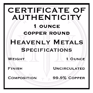 Lincoln Wheat Cent 1909 S VDB Design 1 oz Pure .999 Copper Round Collectible Jumbo 39mm Coin in Capsule - COA by Heavenly Metals