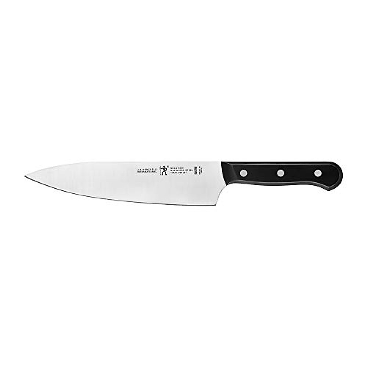 HENCKELS Solution Razor-Sharp 8-inch Chef’s Knife, German Engineered Informed by 100+ Years of Mastery, Black/Stainless Steel