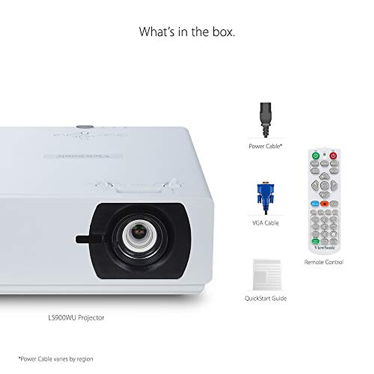 ViewSonic LS900WU 6000 Lumens Professional WUXGA Networkable Laser Projector with Horizontal and Vertical Lens Shift and Keystone for Large Venues