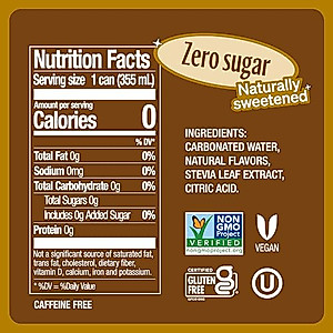 Zevia Zero Calorie Soda, Creamy Root Beer, 12 Ounce Cans (Pack of 24)