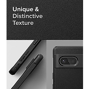 Ringke Onyx [Anti-Fingerprint Technology] Compatible with Google Pixel 7 Case 5G, Shockproof Rugged Heavy Duty Non-Slip Flexible Smudge Proof Cover - Black