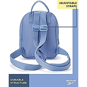 Reebok Women's Backpack - Sydney Lightweight Mini Shoulder Purse - Casual Gym Bag for Kids, Teens, and Adults, Size One Size, Stormy Peri