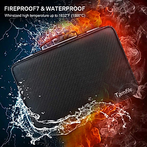 Fireproof Battery Organizer Storage Case Waterproof & Explosionproof, Safe Bag Fits 210+ Batteries Case - with Tester BT-168, Carrying Container Bag Energy Batteries AA AAA C D 9V Lithium 3V Holder