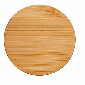 Juvale 6 Piece Set of Bamboo Storage Containers with Lids for Pasta, Cookies, Nuts, 15 oz and 24 oz Glass Jars for Kitchen Pantry (2 Sizes)