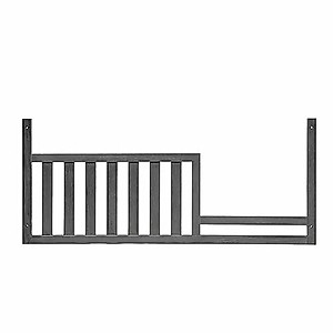 CC KITS Toddler Bed Safety Guard Rail Compatible with Oxford Baby, Soho Baby, Ozlo Baby & Avalon Baby Cribs (Graphite Gray, Option 1)