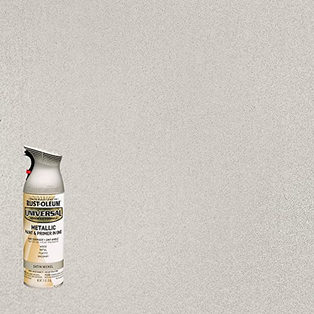 Rust-Oleum 249130 Universal All Surface Metallic Spray Paint, 11 oz, Satin Nickel