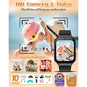 Semloo Smart Watch for Kids Boys Age 6-12 with 26 Games 1.69" High-Resolution Touchscreen Storybook Learning Card Camera Metal Case Music Player Alarm Kids Watches Learning Toys Birthday Gifts
