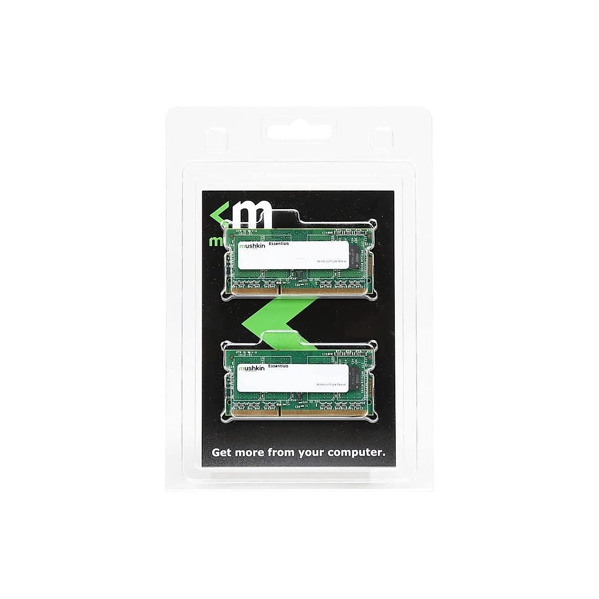 Mushkin Essentials – DDR3 Laptop DRAM – 8GB Memory Single SODIMM – DDR3L-1600MHz (PC3L-12800) CL-11 – 204-pin 1.35LV Notebook RAM – Low-Voltage – (992038)