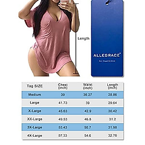 ALLEGRACE Womens Casual Scoop Collar Plus Size T Shirts Summer Tops Tee Black XXXL