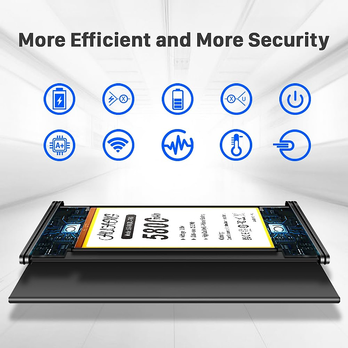 Battery for LG V60 ThinQ, Upgraded [5800mAh] BL-T46 High Capacity Battery Replacement for LG V60 ThinQ 5G LM-V600TM T-Mobile/Sprint/U.S. Cellular with Repair Tool Kit