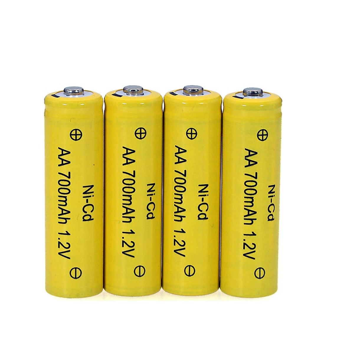 Cotchear 1.2V AA Rechargeable Battery, Size AA 700mAh Rechargeable Ni-Cd Batteries 4Pcs AA Battery - Rechargeable Cycle Used More Than 500 Times (4pcs)