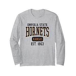 Emporia State University ESU Hornets Est Date Long Sleeve T-Shirt