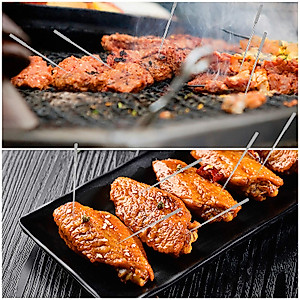 XINYUWIN Mini Pocket Toothpick Holder with 6PCS Reusable Titanium Toothpicks, Portable Outdoor Stainless Steel Toothpick Fruit Picks with Keychain for Camping Picnic