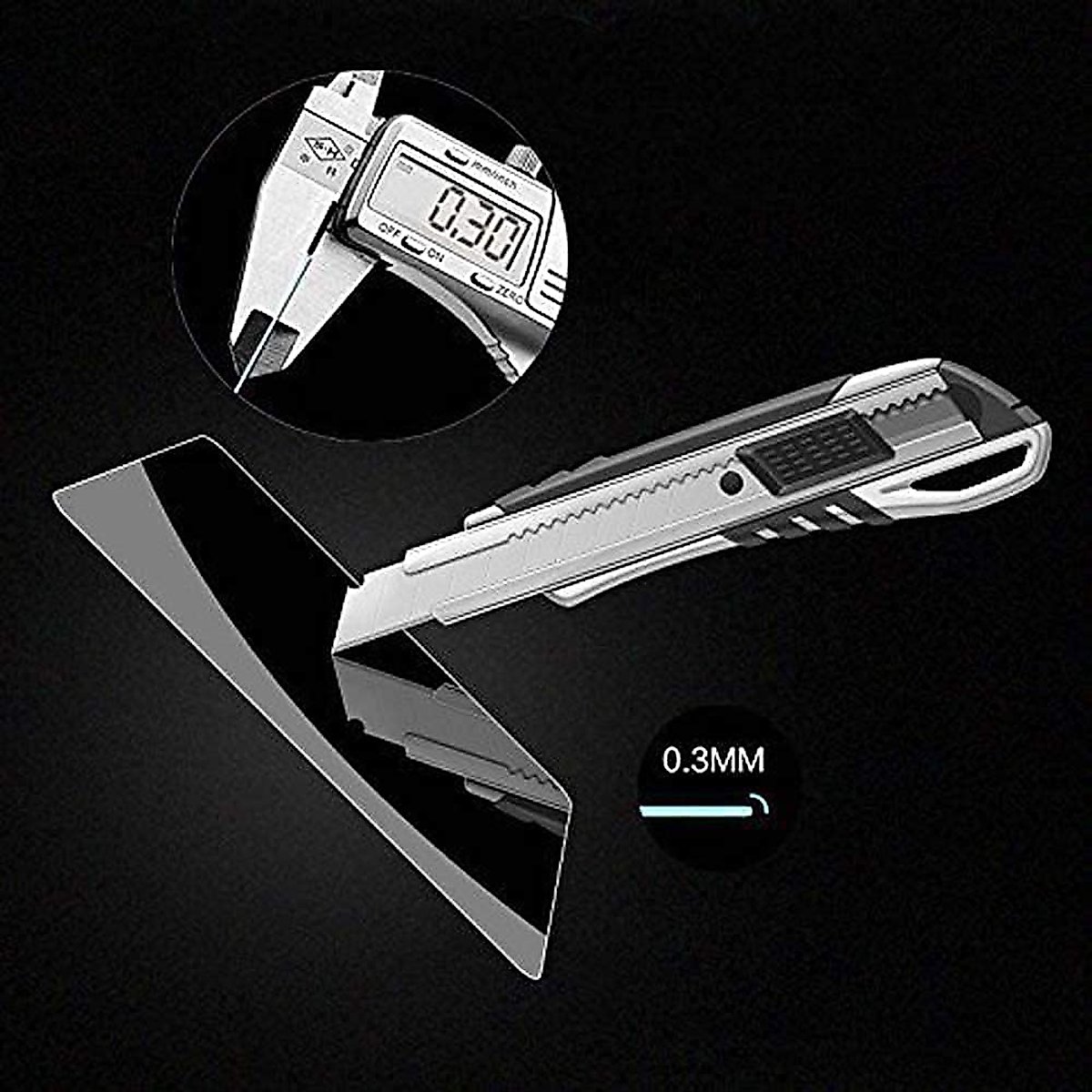 PCTC Screen Protector Compatible for GoPro Max 360 Waterproof Action Camera, Ultra Clear Tempered Glass Screen Protector Easy to Install(3 PCS)