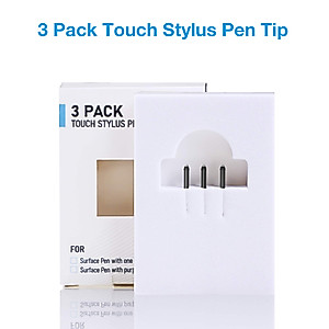 HB Pen Tips, Original Refill Replacement for Microsoft Surface Pen Model 1776(EYU-00009)，Surface Pro 4 Pen - 3Pack