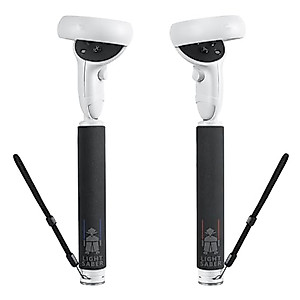 Hibloks Extension Grips for VR Oculus/META Quest 2 Accessories, 3 in 1 Extender Handle for Quest 2 Controllers,Beat Saber/Golf Club/Gorilla Tag Long Arms for Quest 2 Accessory
