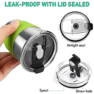 ShineMe 8oz Kids Cups Spill Proof, 5pack Stainless Steel Sippy Cups with Lids and Silicone Sleeves, Reusable Toddler Cups for Hot and Cold Drinks, BPA Free Snack Cups Apply for Indoor/Outdoor