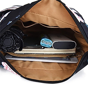 Fabuxry Purses and Shoulder Handbags for Women Crossbody Bag Messenger Bags (Floral-C)