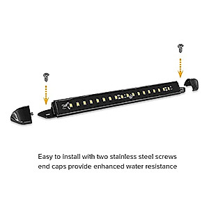 Dream lighting RV Exterior LED Porch Awning Lights 12v Slim Line Light Fixtures for Trailer Boat - 250lm Cool White Lighting 9.8in Pack of 2