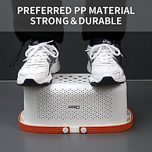 HAPPY MOTTE Plastic Portable Shower Caddy Basket, Bathroom Shower Caddy Tote With Handle For Collage Dorm Camp Travel -White